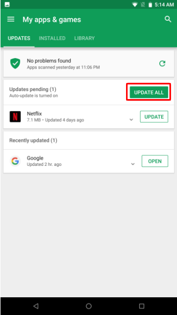 How to manually update apps on the Razer Phone
