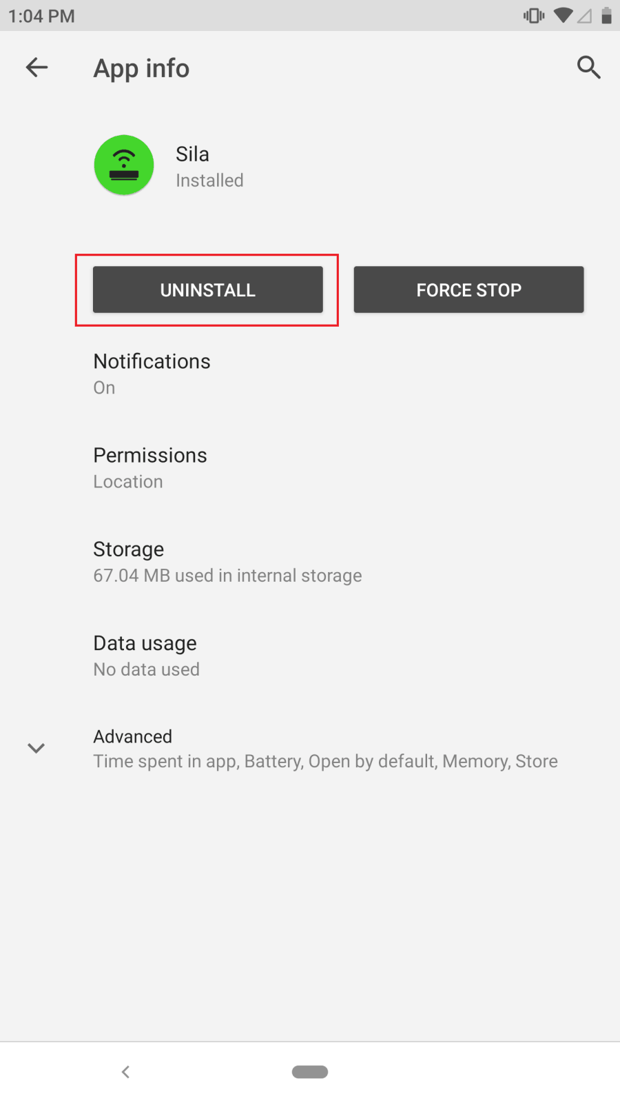 How to uninstall an app from the Razer Phone