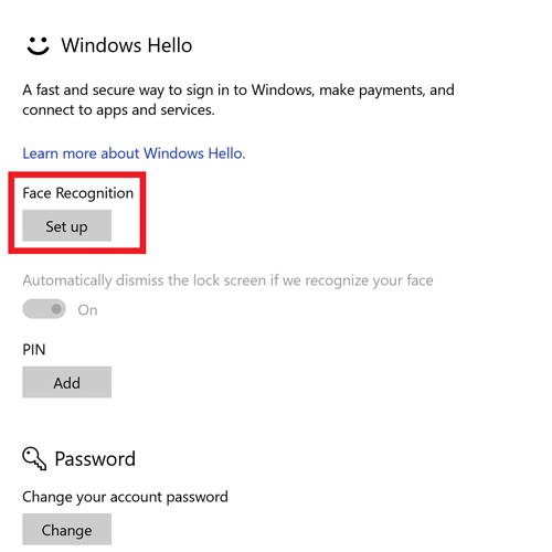 How to set up and use Windows Hello