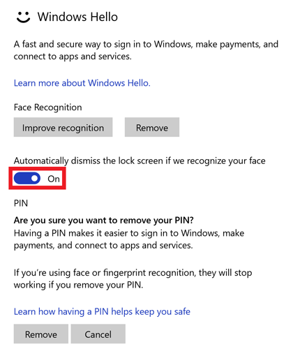 How to set up and use Windows Hello