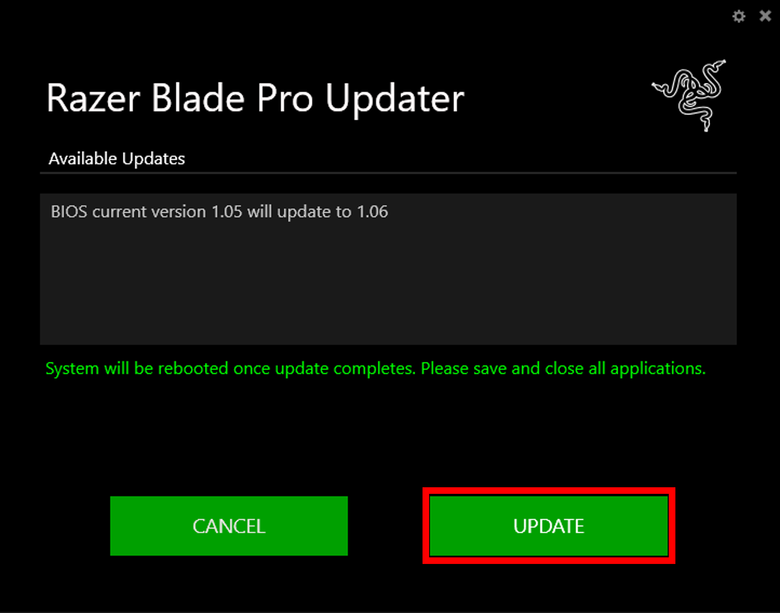 Razer Blade 17" (2022) BIOS Updater | RZ09-0423