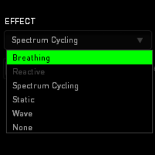 How to change the Chroma lighting effect of a Razer Synapse 2.0-enabled ...