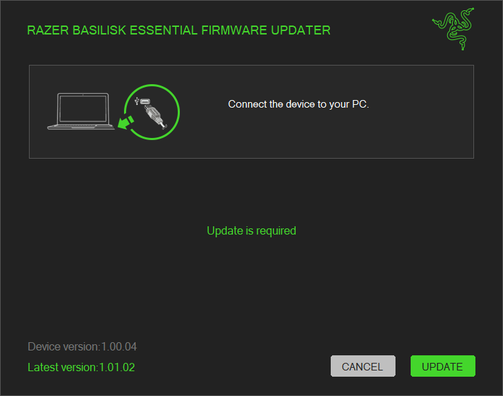 Razer Basilisk Essential Firmware Updater | RZ01-02650
