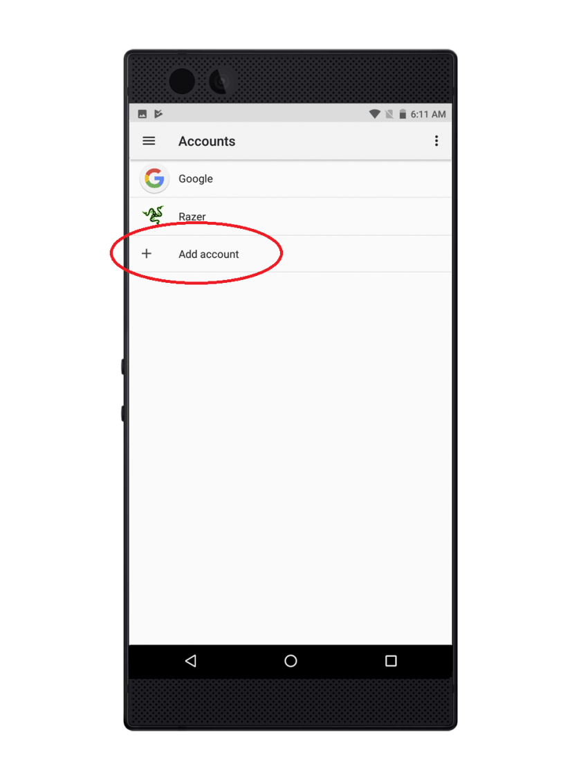 How To Set Up A Google Account On The Razer Phone