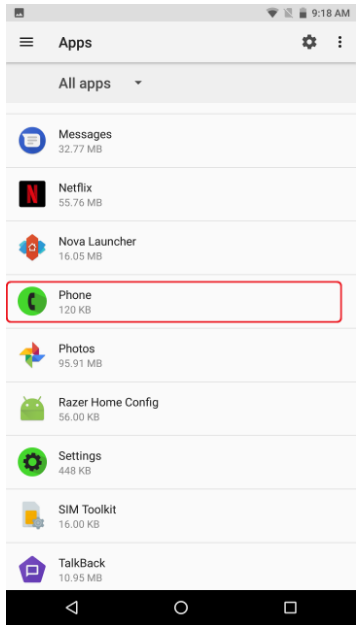 Mobile app crashes or stops on the Razer Phone