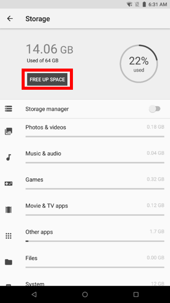 How to free up storage space on the Razer Phone