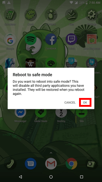 How to boot the Razer Phone in safe mode