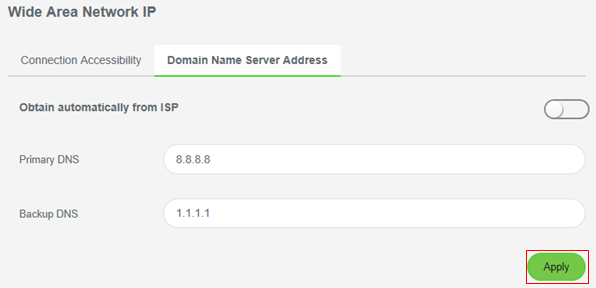 How to update the domain name system (DNS) on the Razer Sila