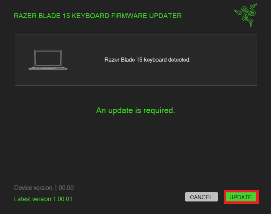 Razer Blade 15" Advanced Model Keyboard Firmware Updater | RZ09-03017 ...