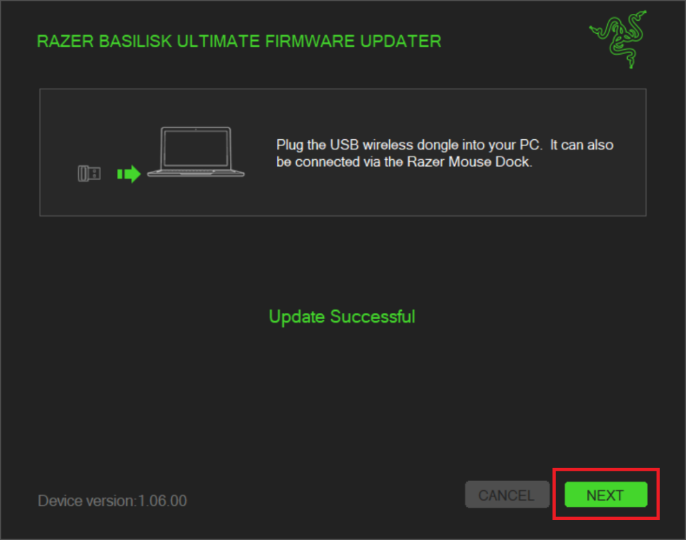 Razer Basilisk Ultimate Firmware Updater | RZ01-03170