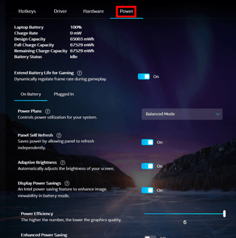 How to adjust power settings on the Razer Blade using the Intel ...