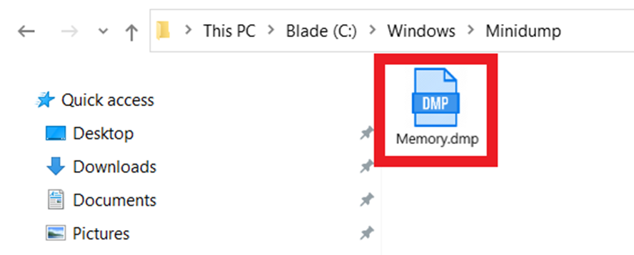 How to create and retrieve a memory dump on the Razer Blade