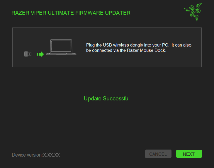 Razer Viper Ultimate Firmware Updater | RZ01-03050