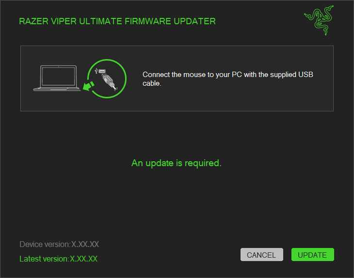 Razer Viper Ultimate Firmware Updater | RZ01-03050