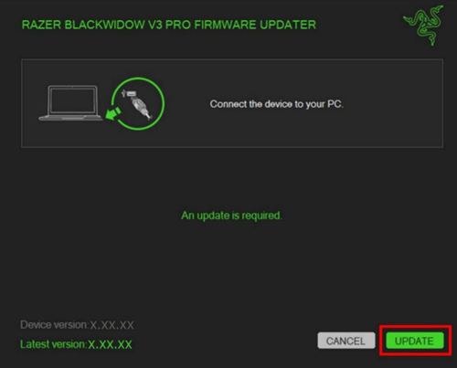 Razer BlackWidow V3 Pro Firmware Updater | RZ03-03530