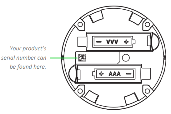 How to find the serial, product, or part number on a Razer device