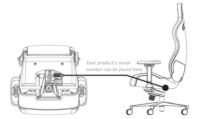 How to find the serial, product, or part number on a Razer device