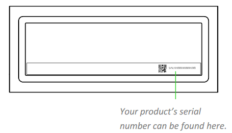 How to find the serial, product, or part number on a Razer device