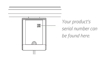 How to find the serial, product, or part number on a Razer device