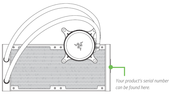 How to find the serial, product, or part number on a Razer device