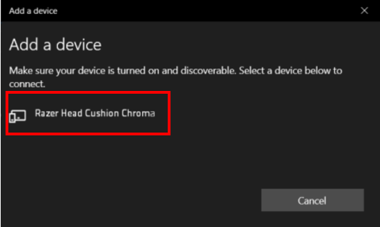How to pair the Razer Head Cushion Chroma to a PC or mobile device