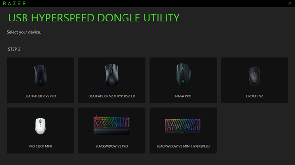 How to use the Razer USB HyperSpeed Dongle Utility