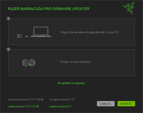 Razer Barracuda Pro Firmware Updater | RZ04-03780