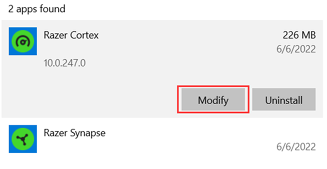 Razer Cortex Repair Guide