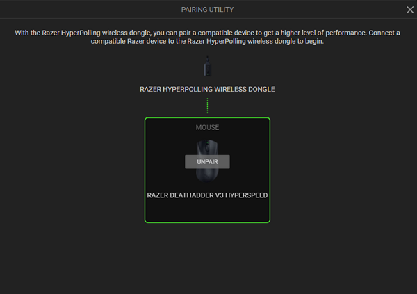 How to pair or unpair the Razer HyperPolling Wireless Dongle