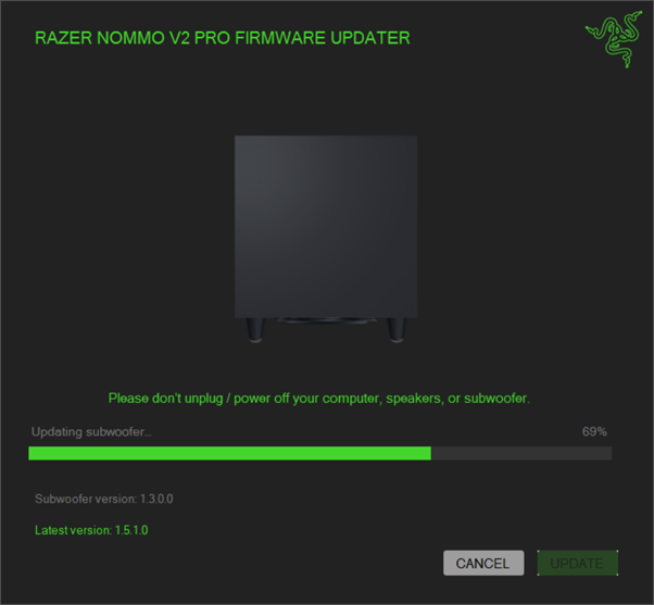 Razer Nommo V2 Pro Firmware Updater | RZ05-0474