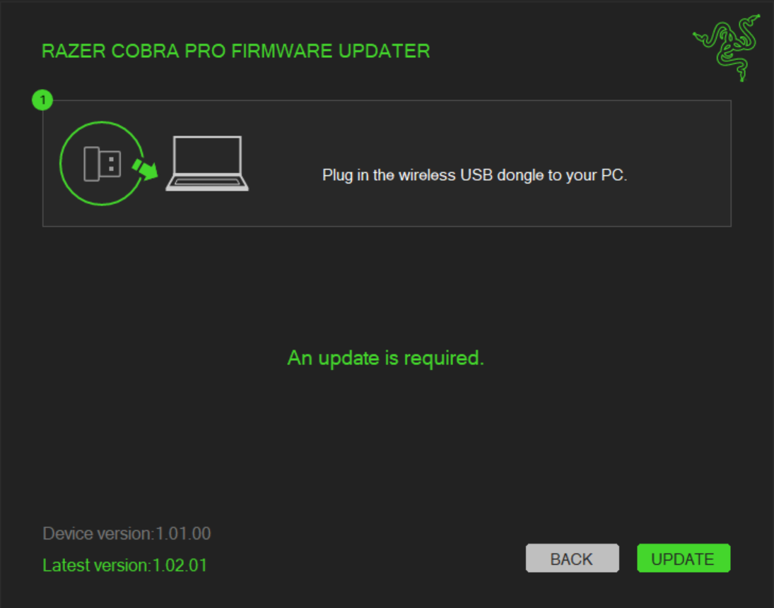 Razer Cobra Pro Firmware Updater | RZ01-0466