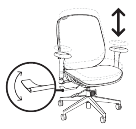 How to adjust the height, seat tilt, armrests, and seat depth on a ...