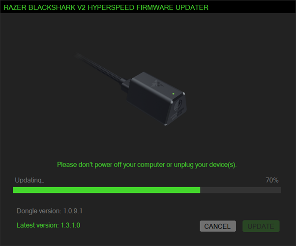 Razer BlackShark V2 HyperSpeed Firmware Updater | RZ04-0496