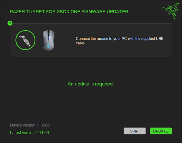 Razer Turret for Xbox One Gears of War Edition Firmware Updater