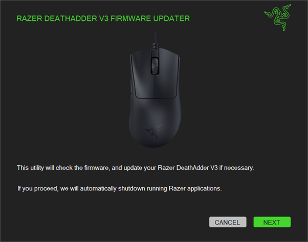 Razer DeathAdder V3 Firmware Updater | RZ01-04640