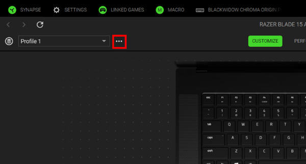 How to export and import profiles and configurations in Razer Synapse