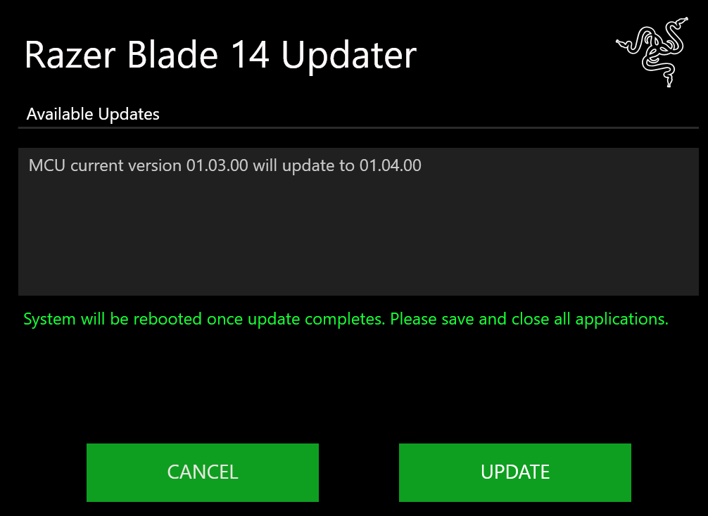 Razer Blade 14（2023）键盘固件Firmware Updater |RZ09-0482x