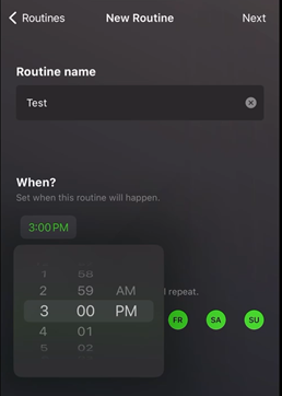 How to set up Routines for your home lightings in the Gamer Room App
