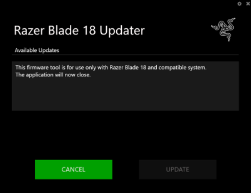 Razer Blade 18" (2024) Firmware Updater | RZ09-0509x