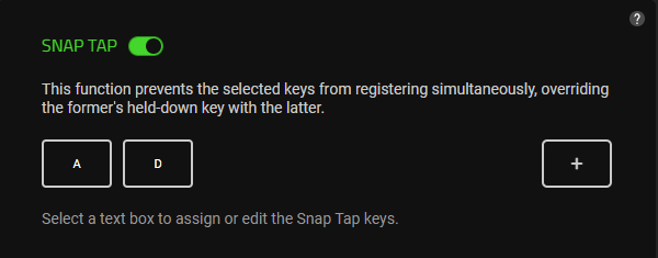 What is Razer Snap Tap Mode and how to enable it