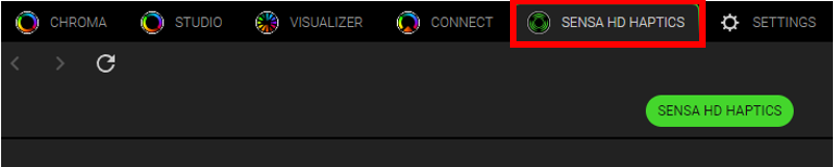 How to activate Razer Sensa HD Haptics