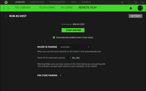 How to set up Remote Play on Razer Cortex 11