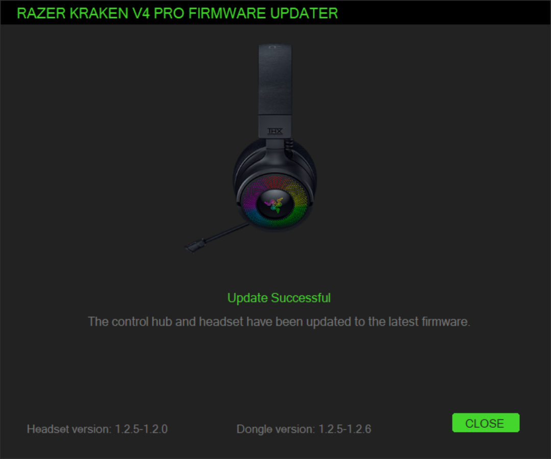 Razer Kraken V4 Pro Firmware Updater | RZ04-0516