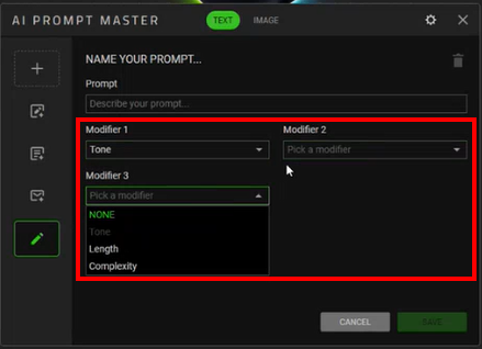 How to use the AI Prompt Master