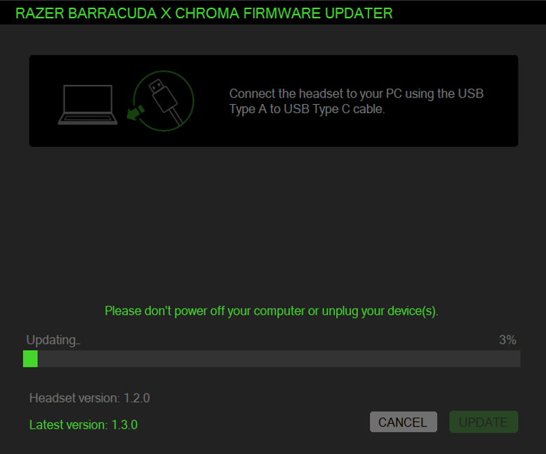 Razer Barracuda X Chroma Firmware Updater | RZ04-0522