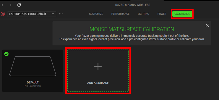 How to use the Surface Calibration feature in Razer Synapse