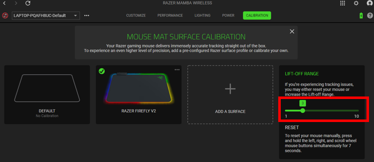 How to use the Surface Calibration feature in Razer Synapse