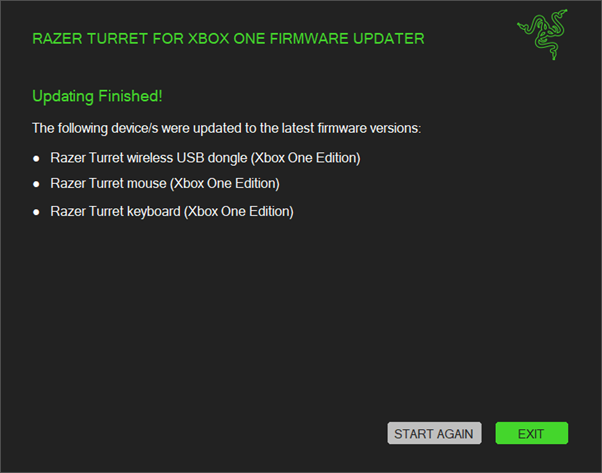 Razer Turret for Xbox One Firmware Updater | RZ84-02820