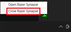 How to re-install Razer Synapse on Windows
