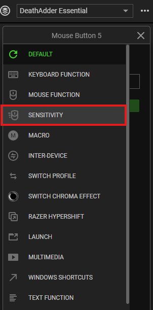 How to enable the Cycle Up or Down Sensitivity Stages feature on a ...
